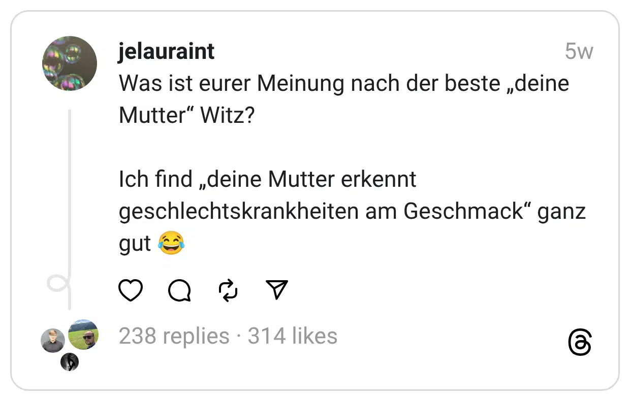 Die schlimmsten "Deine Mutter"-Witze - Twitterperlen
